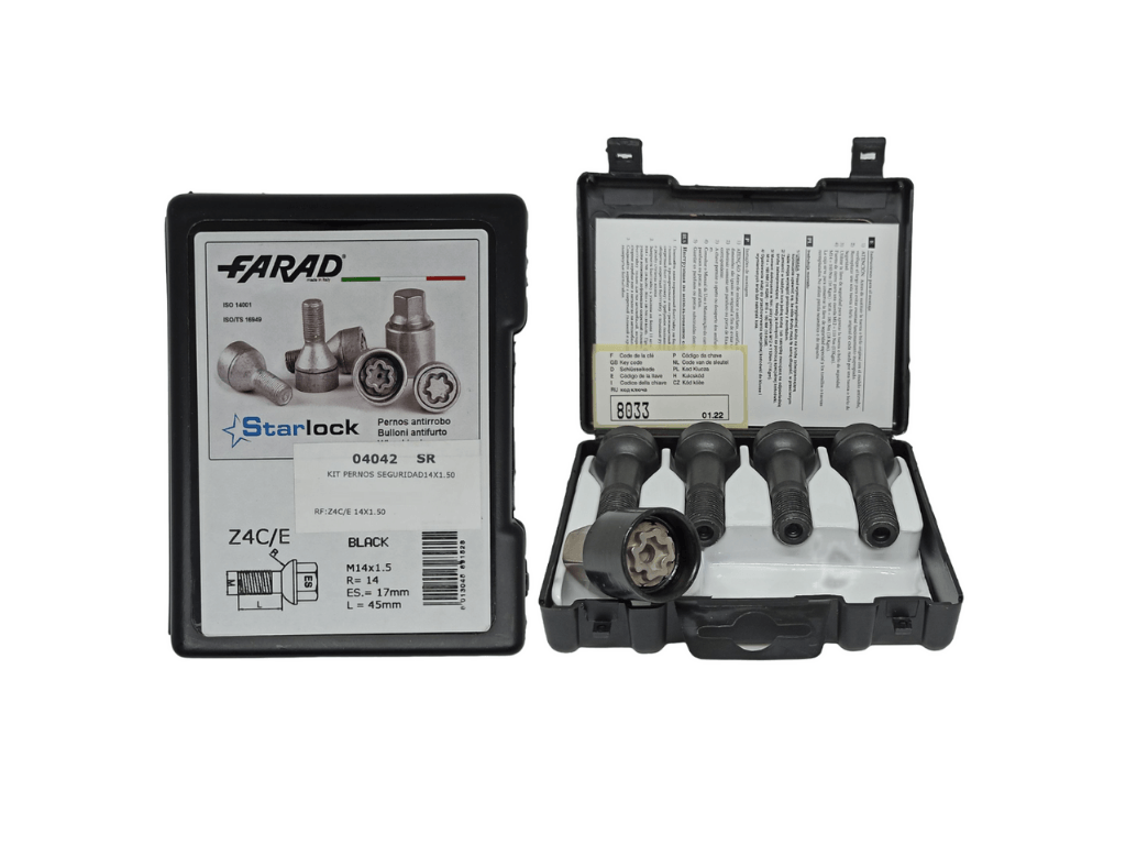 Kit Tuercas De Seguridad 14x1.50 STARLOCK Z4C/E Farad - Virtualpits