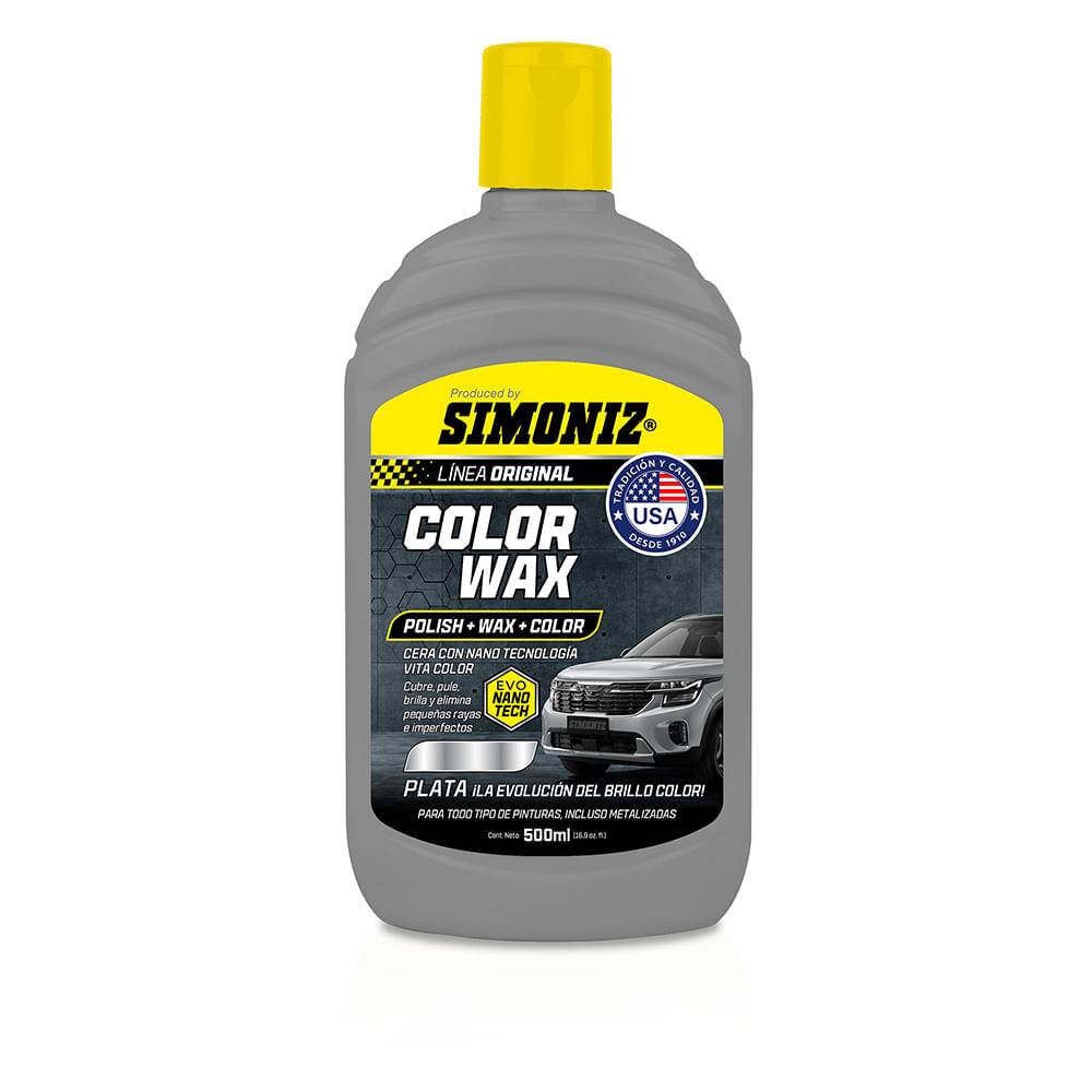 Cera Color WAX SIMONIZ con Nano Tecnología Plata 500ml - Virtualpits